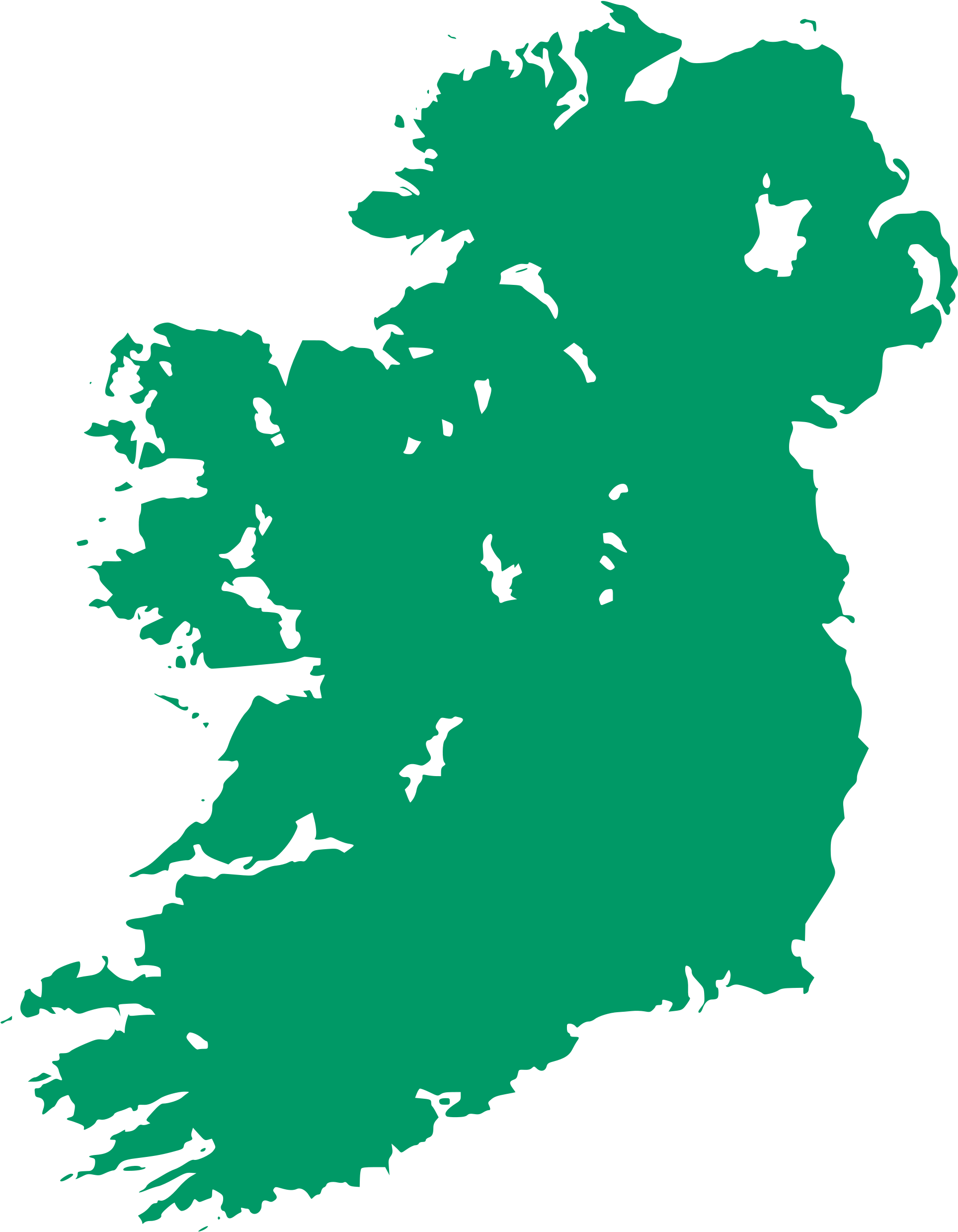 File - Blank Ireland - Svg - Blank Ireland Map - (2000x2553) Png ...