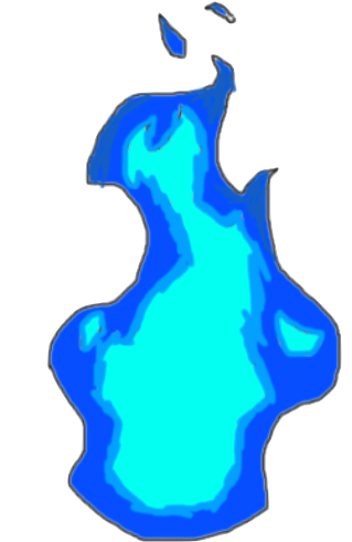 Blue Fire Animation Png - (318x536) Png Clipart Download