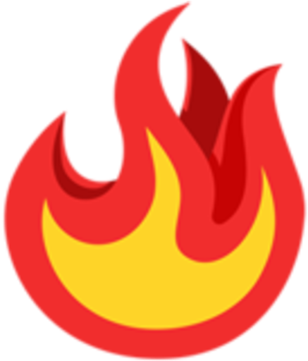 Fire Emoji Transparent - (512x512) Png Clipart Download
