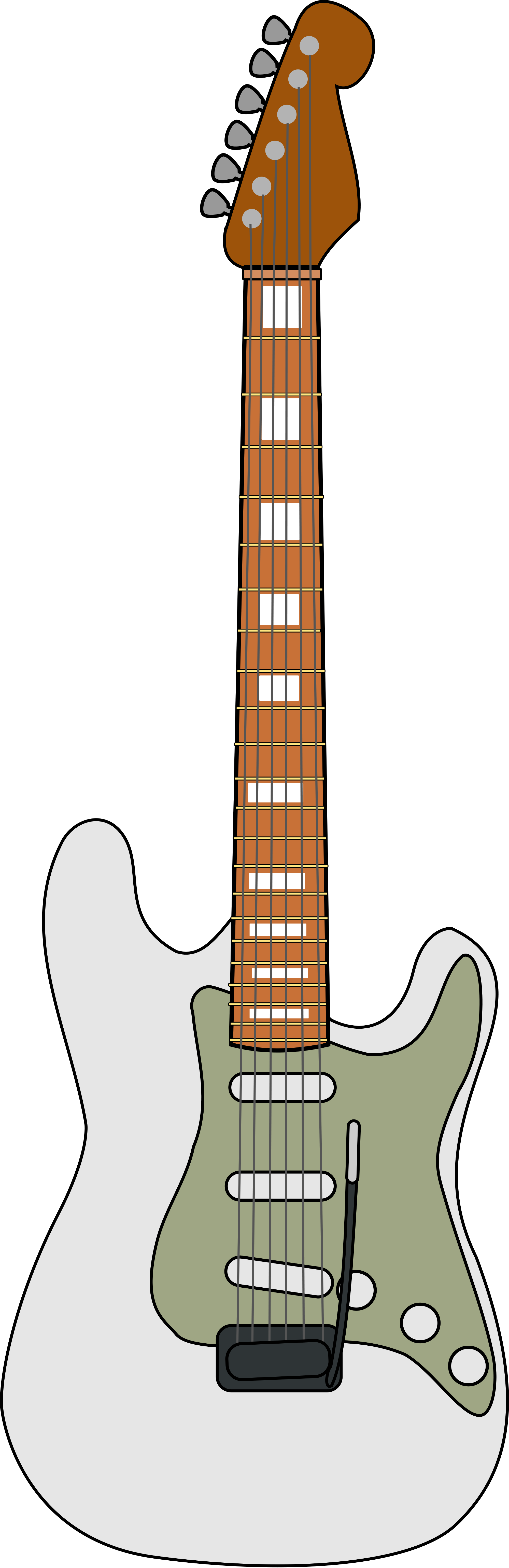 File - Fender Stratocaster - Svg - Stratocaster Svg - (2000x6163) Png ...