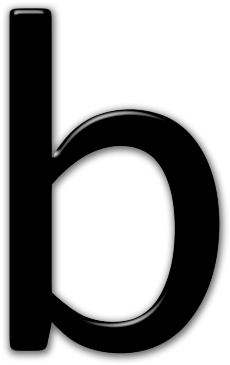 Free Icons Png - Letter B In Black - (420x420) Png Clipart Download