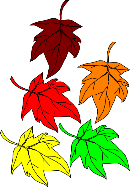 Fall Leaves Clip Art - (414x595) Png Clipart Download