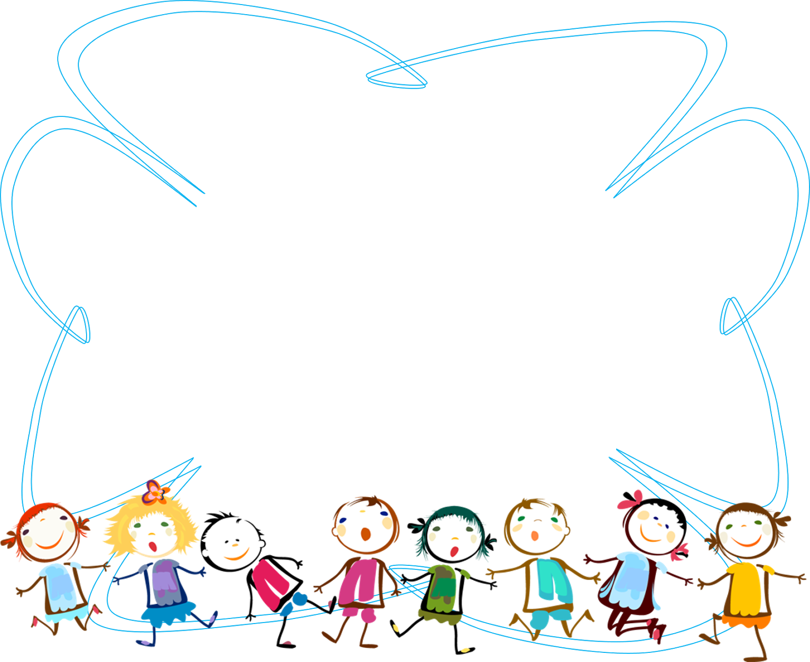 Children Clip Art Borders - (1600x1308) Png Clipart Download
