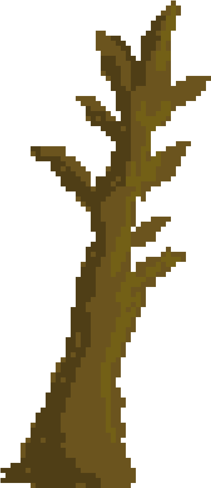 Dead Tree - Dead Tree Pixel Art - (850x1080) Png Clipart Download