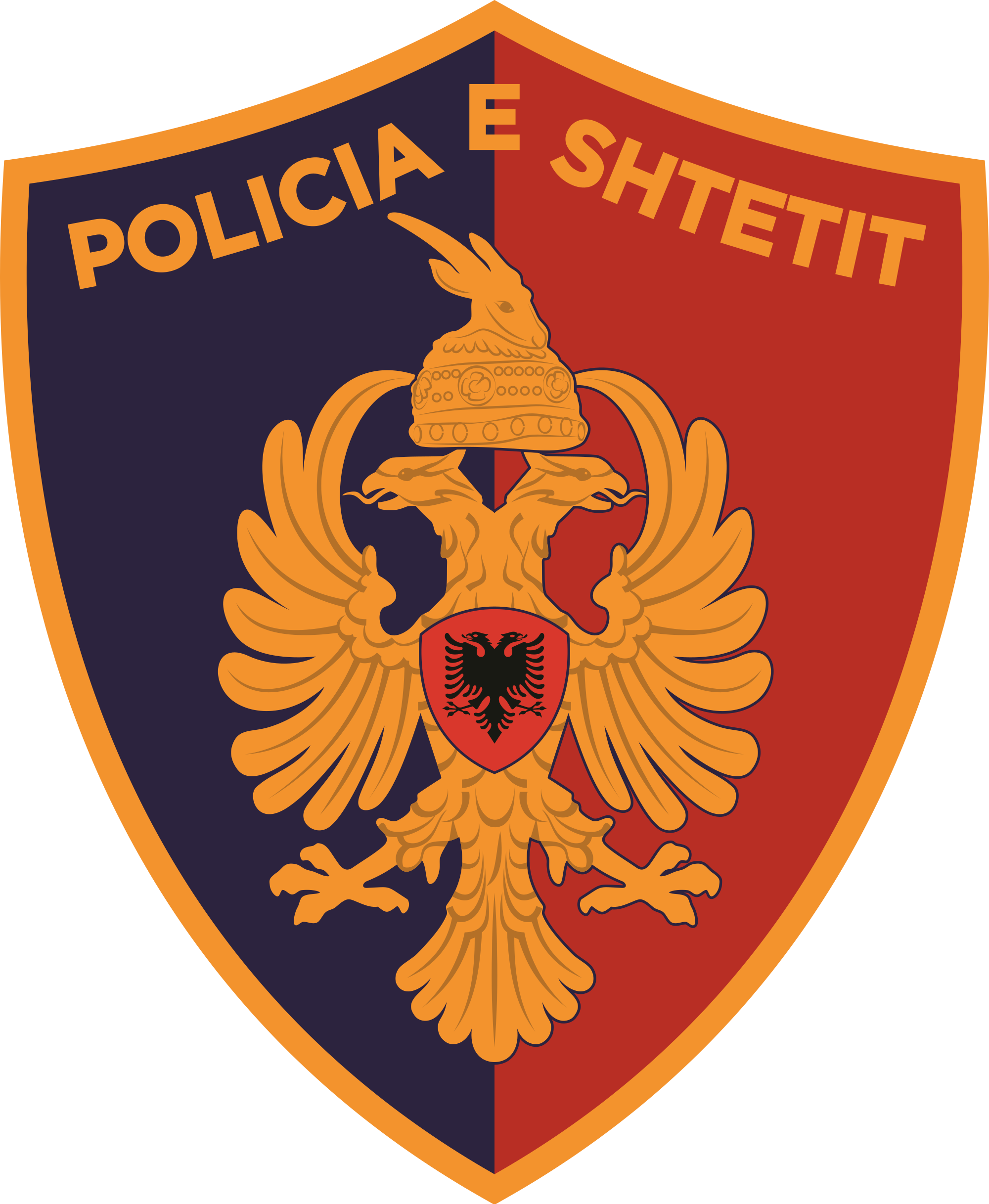 Police Badge Outline 15, Buy Clip Art - Policia E Shtetit Logo ...