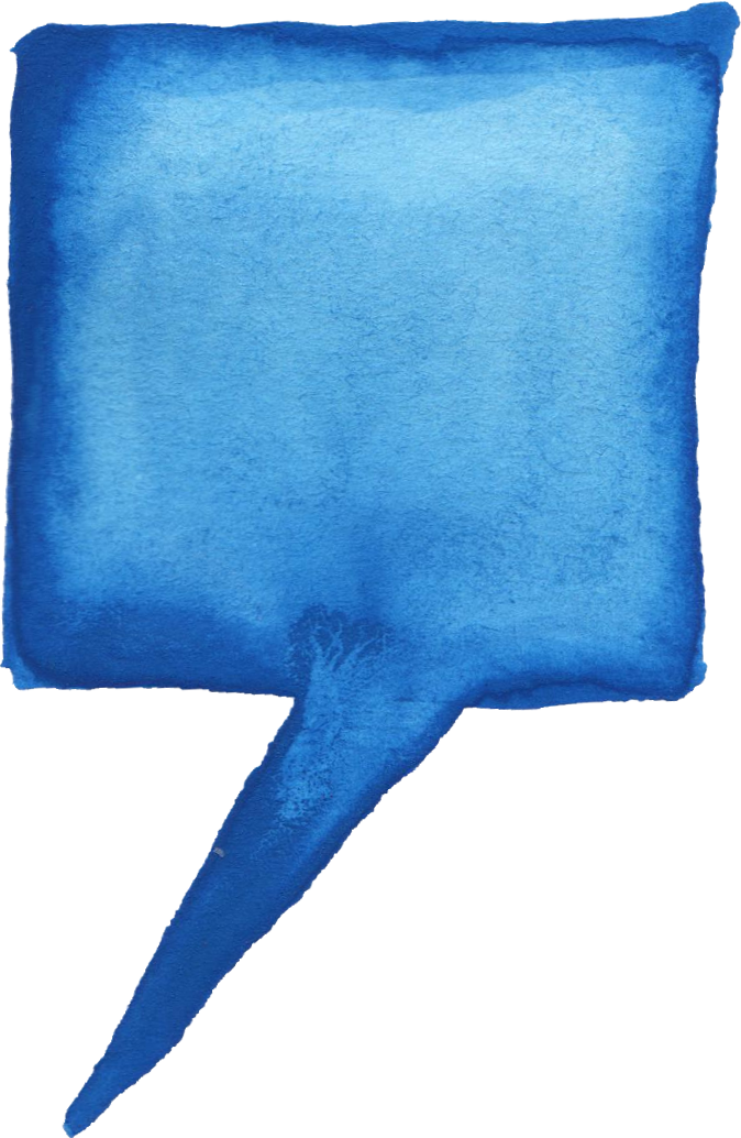 Free Download - Aqua Watercolor Speech Bubble Png - (674x1034) Png ...