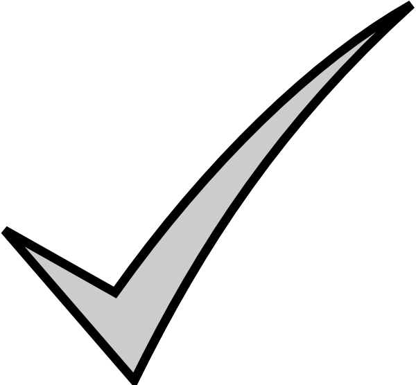 Check Mark Off White Clip Art - Mark Off - Full Size PNG Clipart Images ...