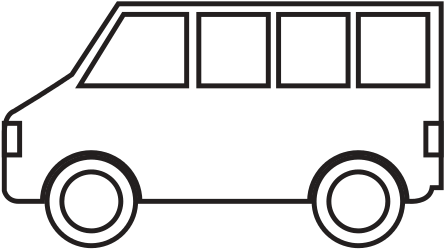 Bus Outline - Drawing - (550x550) Png Clipart Download