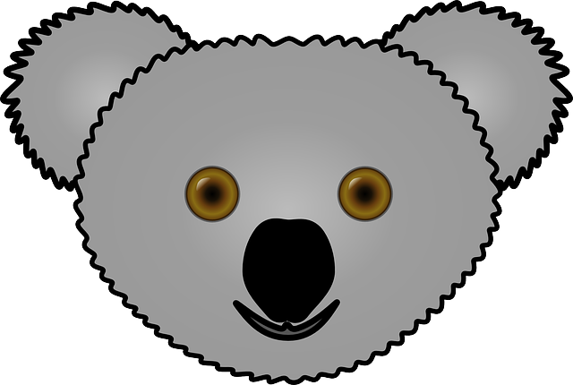 Free Vector Koala Clip Art - Animals Face Pictures Clipart - (640x430 ...