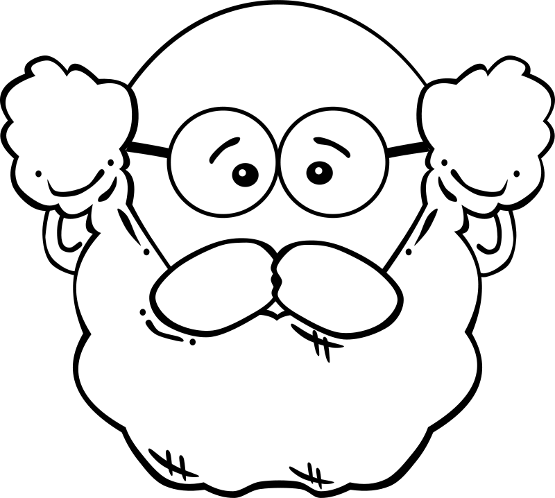 Related Cliparts - Old Man Mask Printable - (800x718) Png Clipart Download