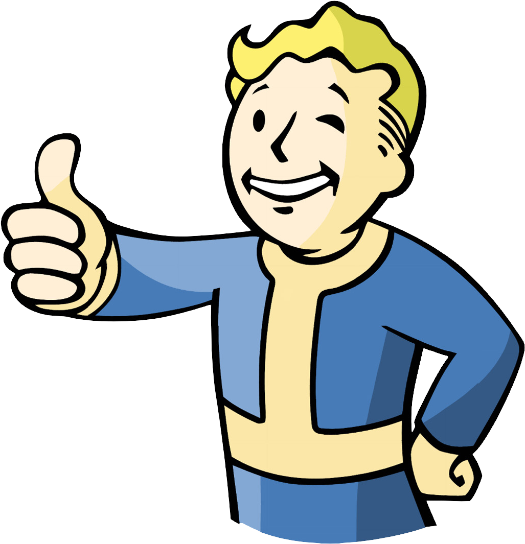 Fallout Clipart Vault Boy - Vault Boy Middle Finger - (1116x1143) Png ...
