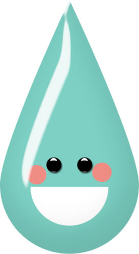Happy-raindrop Png By Heemipetal2004 - Cartoon Raindrop Png - Full Size ...