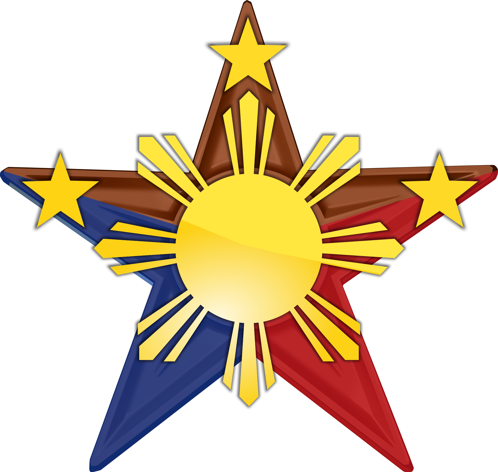 Open - 3 Star And A Sun Vector - Full Size PNG Clipart Images Download