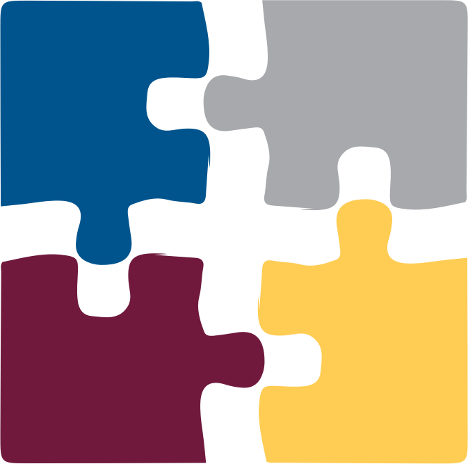 Big Image - Four Separate Puzzle Pieces - (673x667) Png Clipart Download