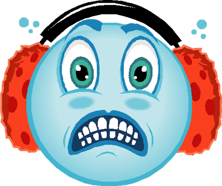 Smileys Clipart Cold - Cold Face Clip Art - (716x600) Png Clipart Download