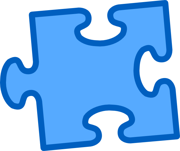 Blue Puzzle Piece Autism - (600x505) Png Clipart Download