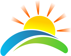 Vector Green Sun Logo Download - Sunshine Logo Vector Png - (389x346 ...