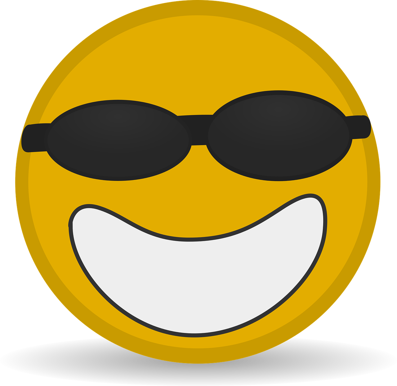 Free Cool Smiley Clip Art - Face Biker Emoji Smileys Emoji Character ...