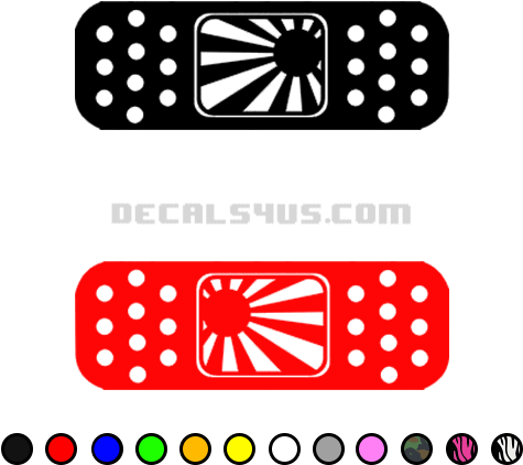 Rising Sun - Decal - (500x500) Png Clipart Download