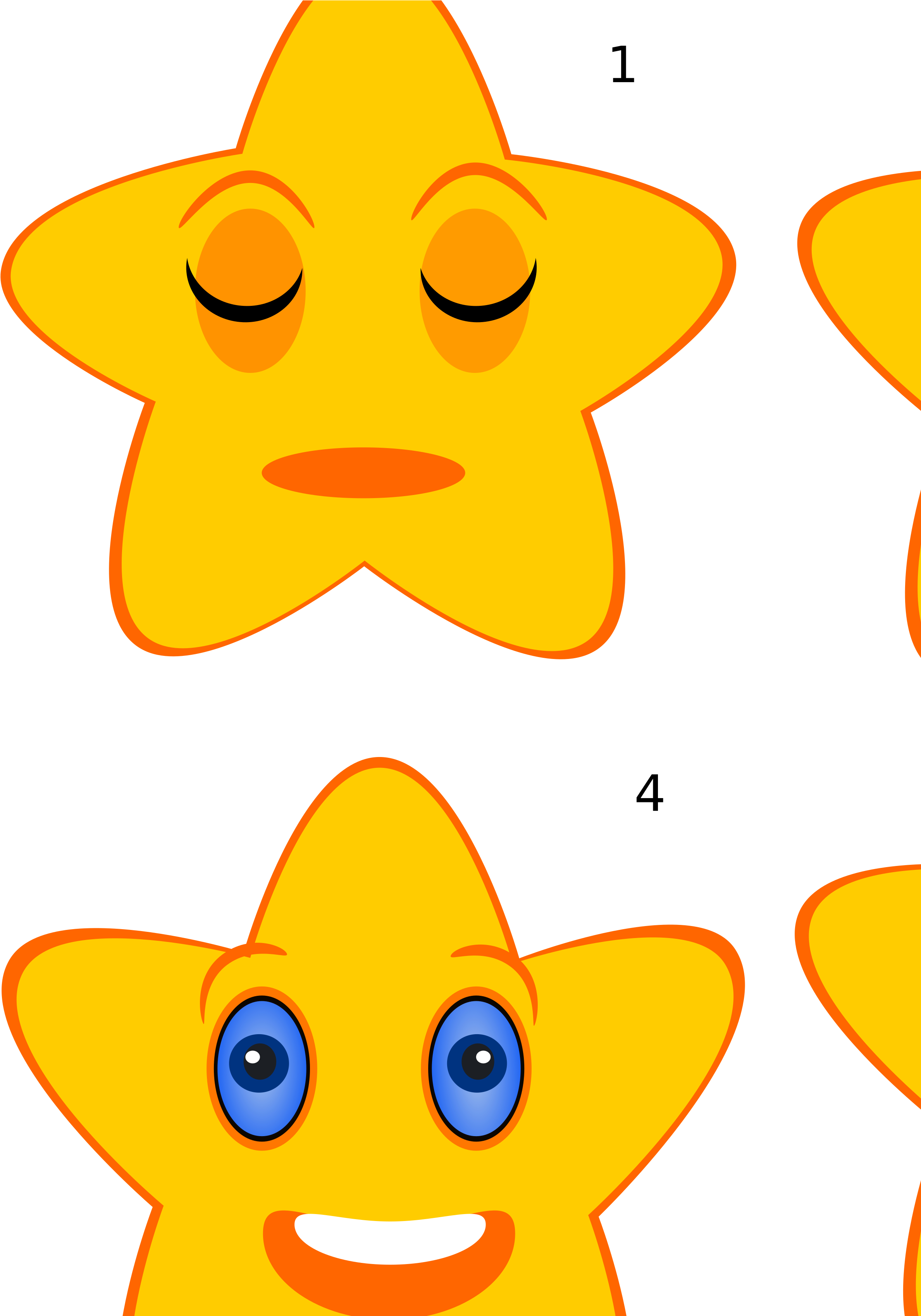 Big Star Clipart - Emotions Stars - (2400x3394) Png Clipart Download