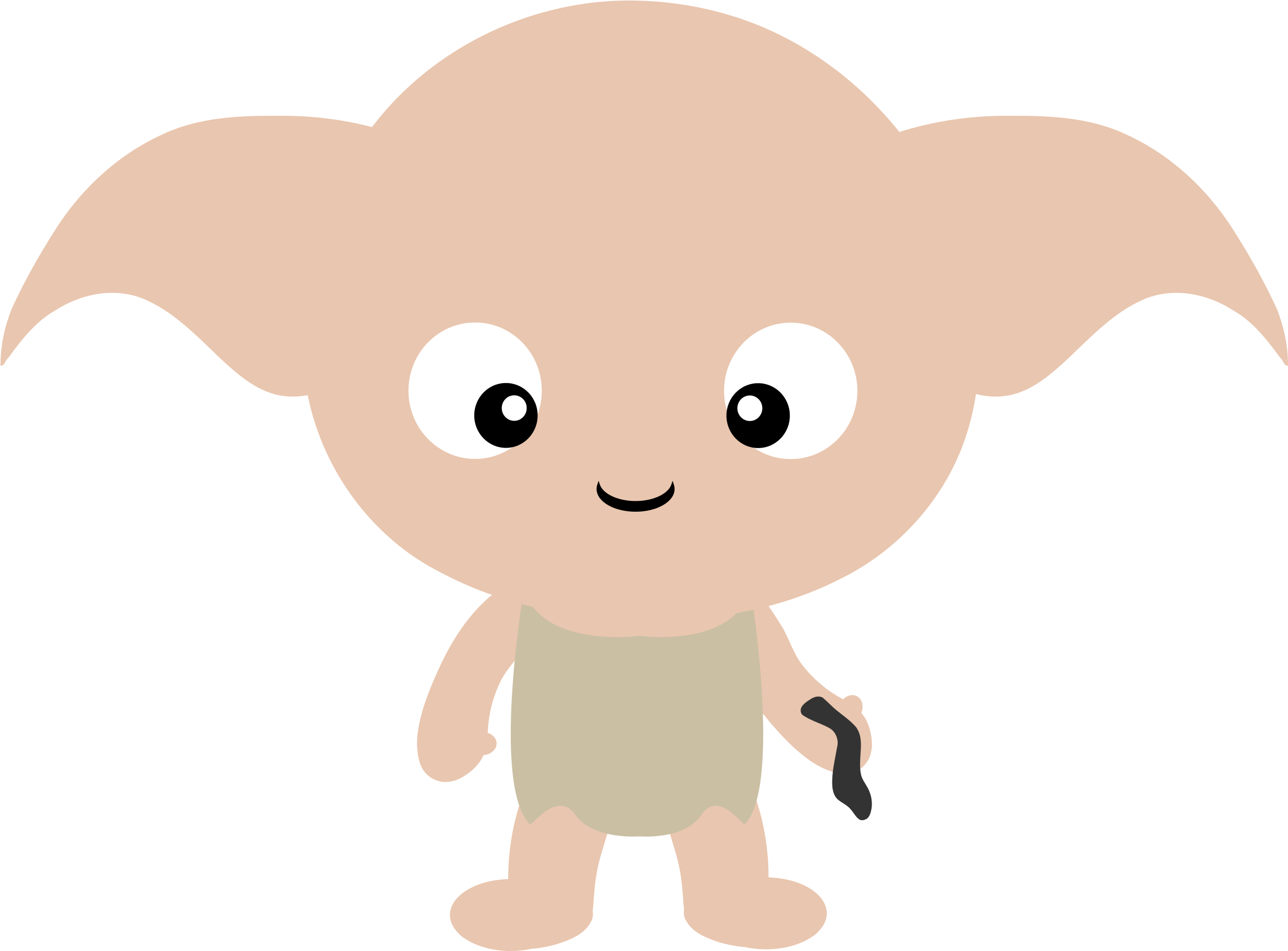 Poor Ol' Dobby - Clip Art Harry Potter - (2550x3300) Png Clipart Download