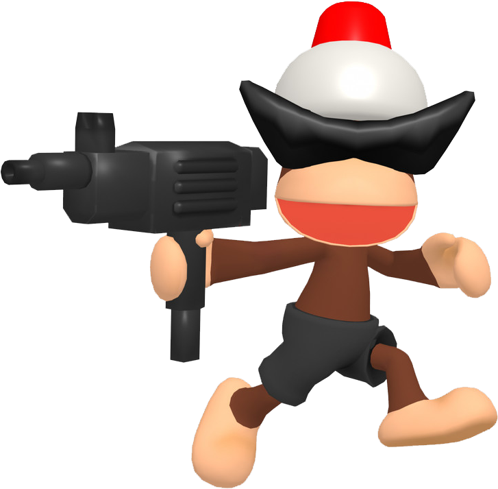 Black Pipo Flip - Ape Escape - Full Size PNG Clipart Images Download