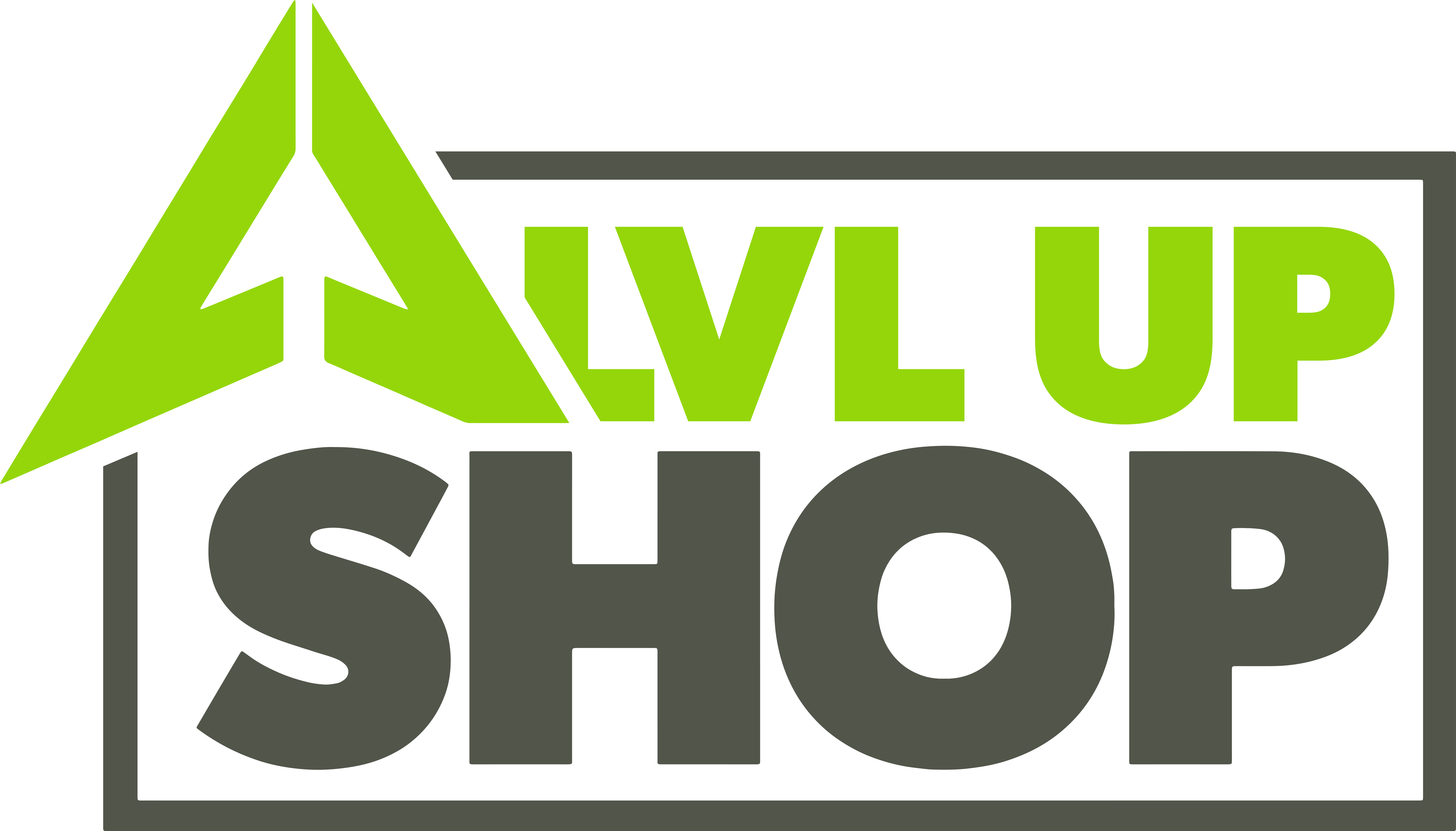 Lvl Up Shop Logo - Sign - (6000x3710) Png Clipart Download