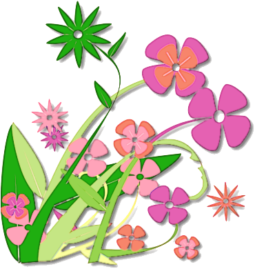 Spring Flowers Clipart - April Flower Clip Art - (384x405) Png Clipart ...