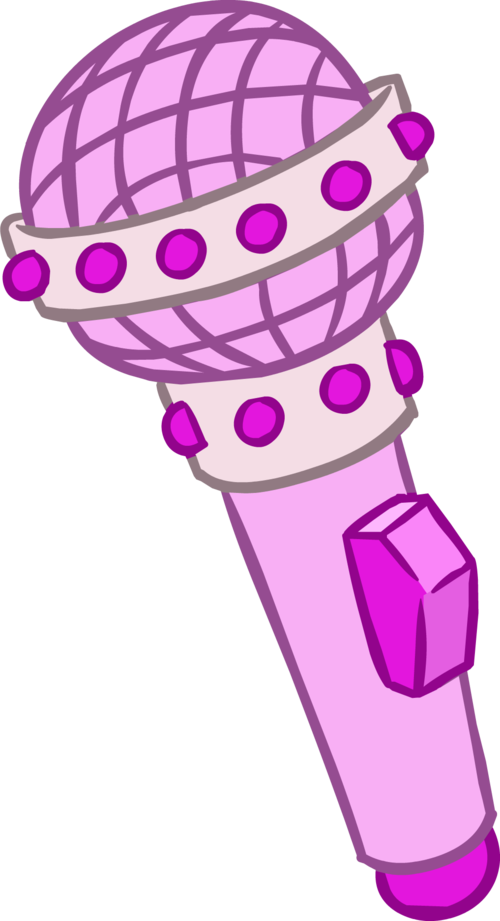 Pink Microphone Png - (500x921) Png Clipart Download