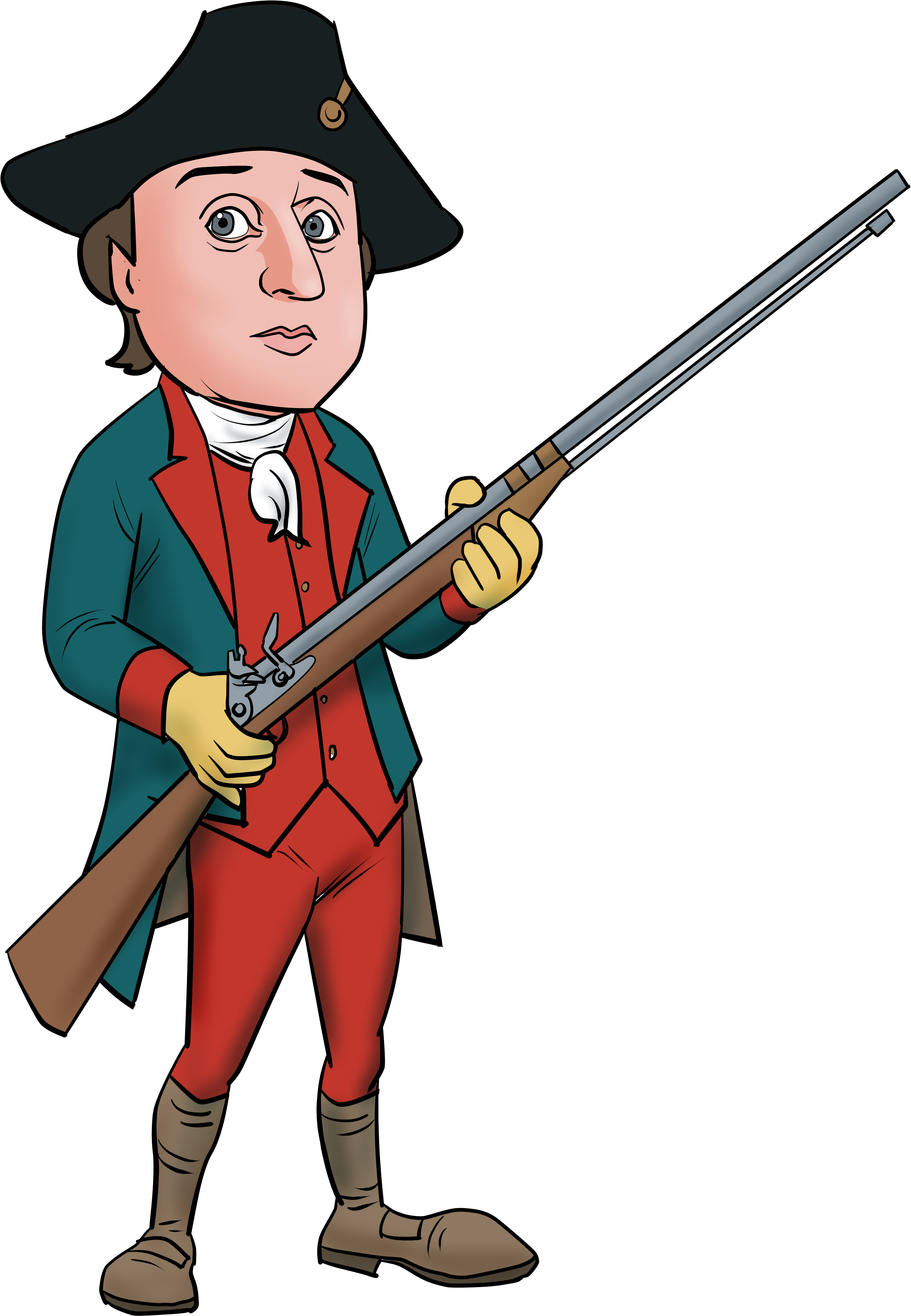 Gwmusket - Cartoon - (3201x4551) Png Clipart Download