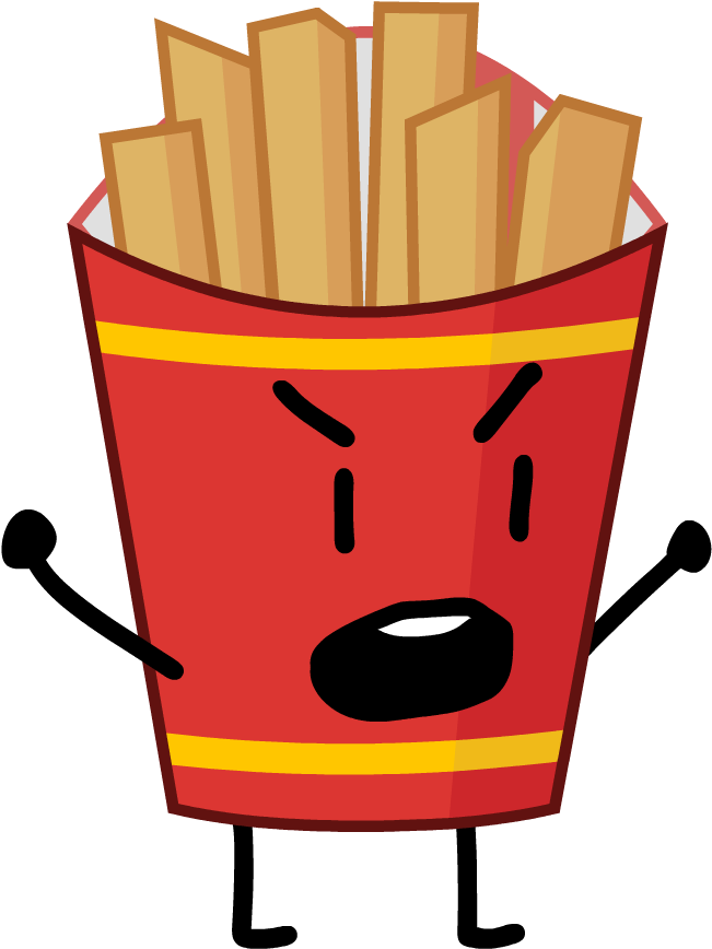 Fries Mmmm - Bfdi Fries - (664x873) Png Clipart Download