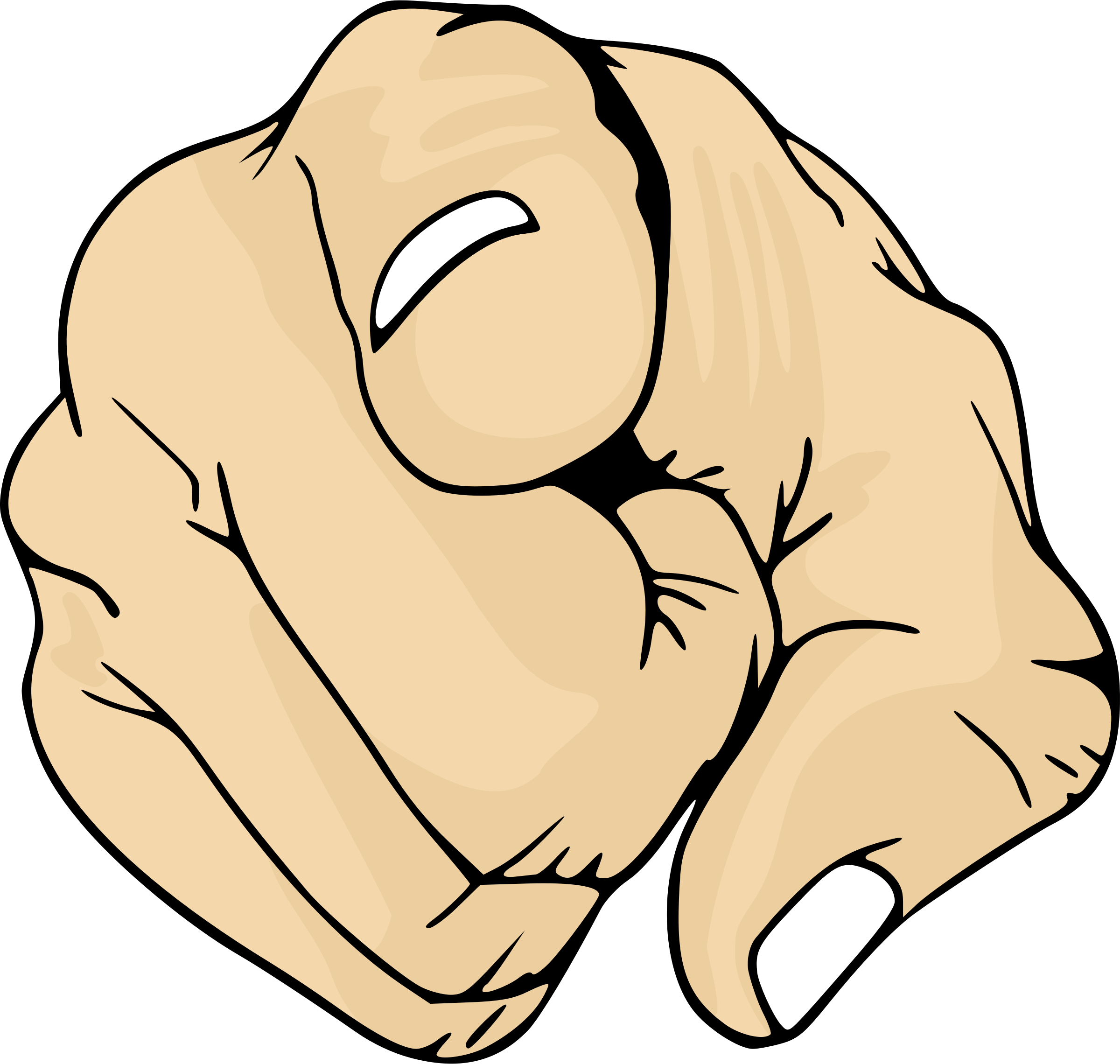 Finger 3 - Pointing Finger Png - Full Size PNG Clipart Images Download
