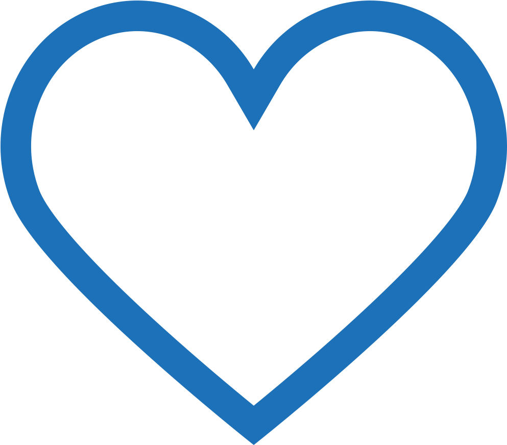 Herz Kontur Blau - Periscope - (1000x1000) Png Clipart Download