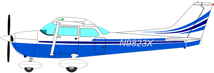 Flugzeug Verkehr Flughafen Luftfahrt Flieg - Cessna 172 Clip Art - Full ...