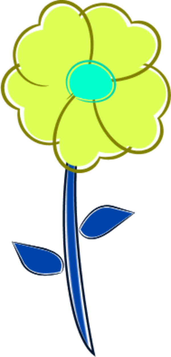 Large Flower - Flor Png - (600x1251) Png Clipart Download