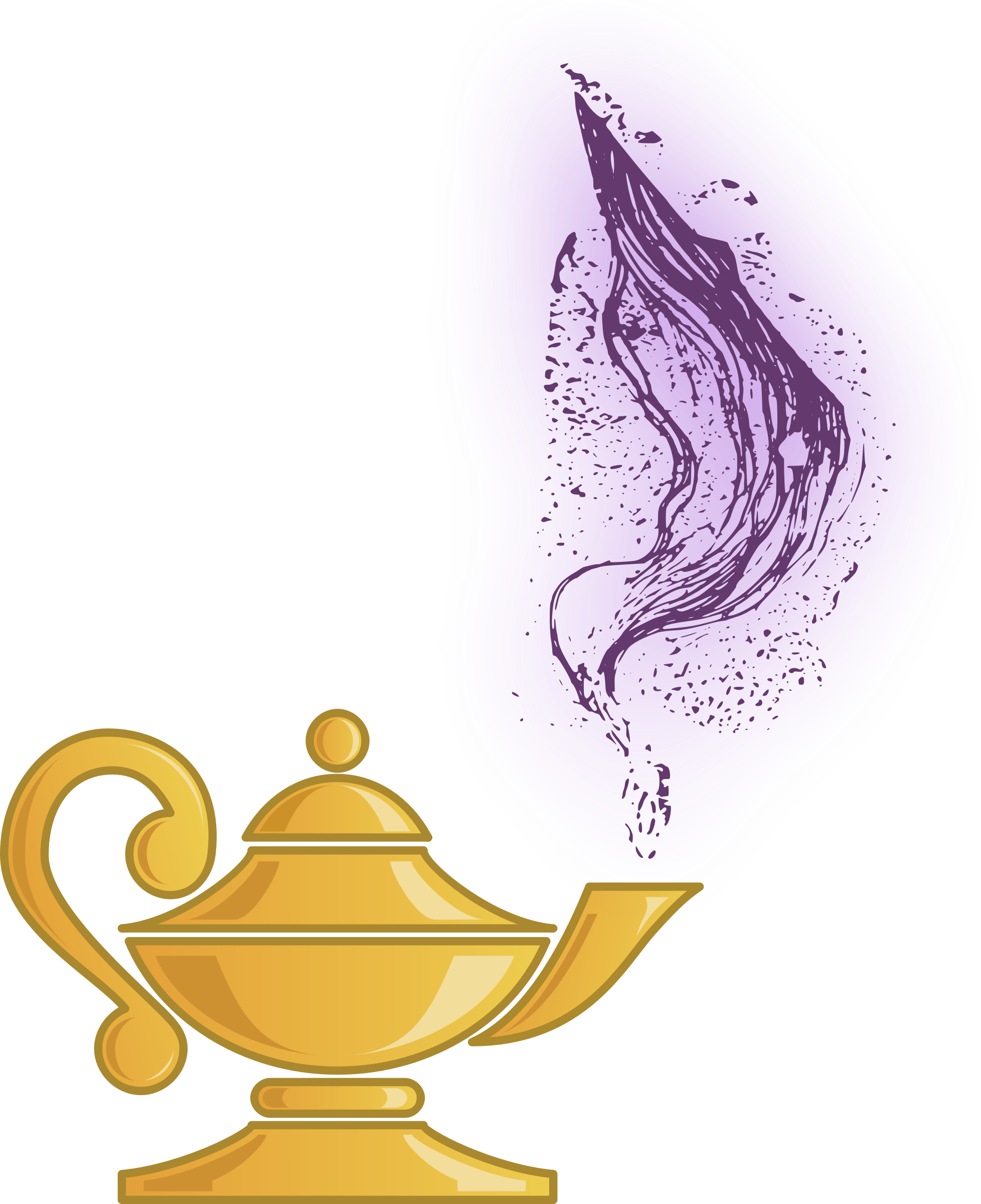 Genie Lamp Clipart 2, Buy Clip Art - Magic Lamp Clipart - (1956x2400 ...
