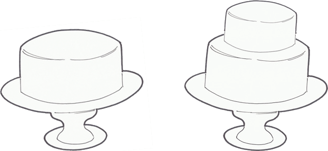 Drawn Cake Layer Cake - 1 Layer Cake Drawing - Full Size PNG Clipart ...