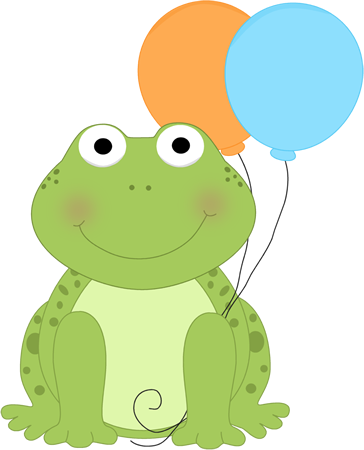 Birthday Animals Clip Art - Birthday Frog Clip Art - (364x450) Png ...