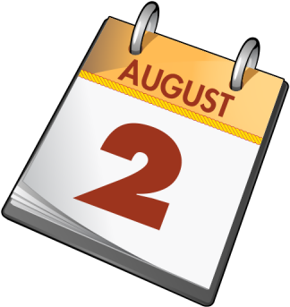 Wcf Calendar Event Day - August 2nd Calendar - (400x400) Png Clipart ...