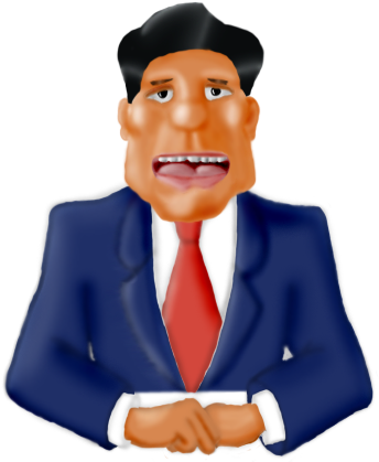 Embed - Cartoon - (350x425) Png Clipart Download