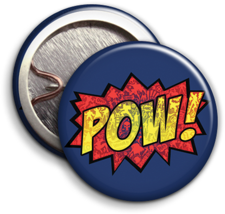 Batman Pow - Arctic Monkeys Badges - (500x500) Png Clipart Download