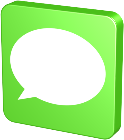 Message Icon 3d Png - (600x600) Png Clipart Download