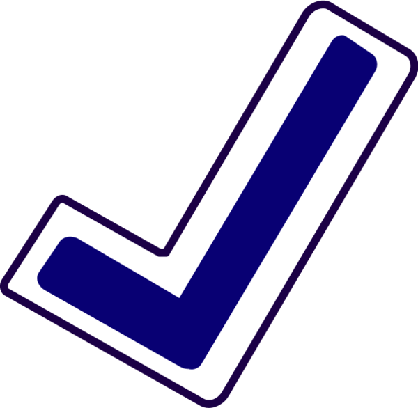 Check Mark Clip Art - Iconos Aspa Png - (600x586) Png Clipart Download