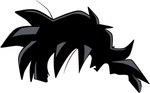 15 - Dragon Ball Z Hair Png - (1058x1058) Png Clipart Download