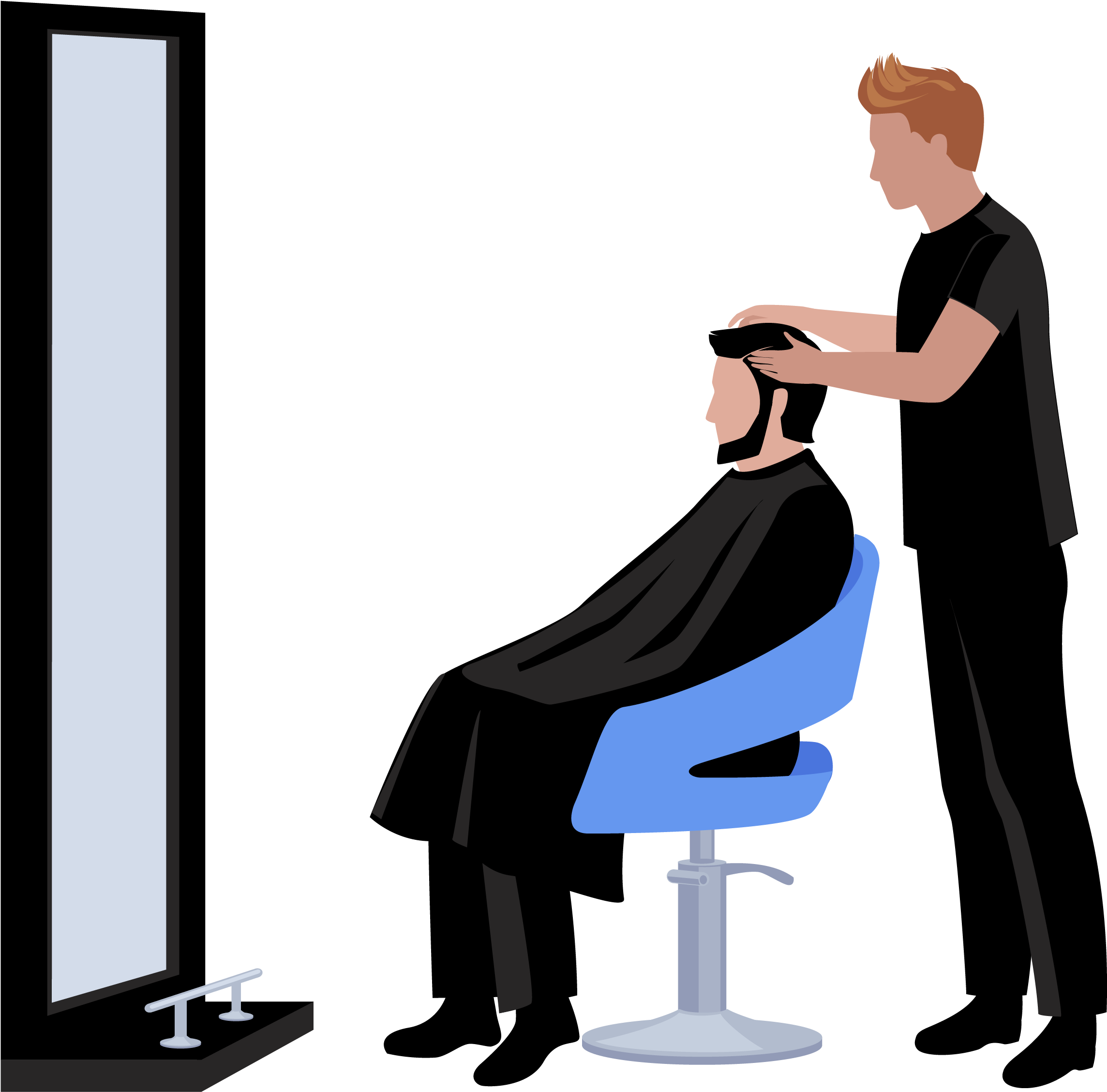 Beauty Parlour Euclidean Vector Hairdresser Hairstyle Corte De Cabelo