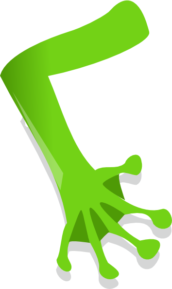 Frog - Monster Arms Clip Art - (354x593) Png Clipart Download