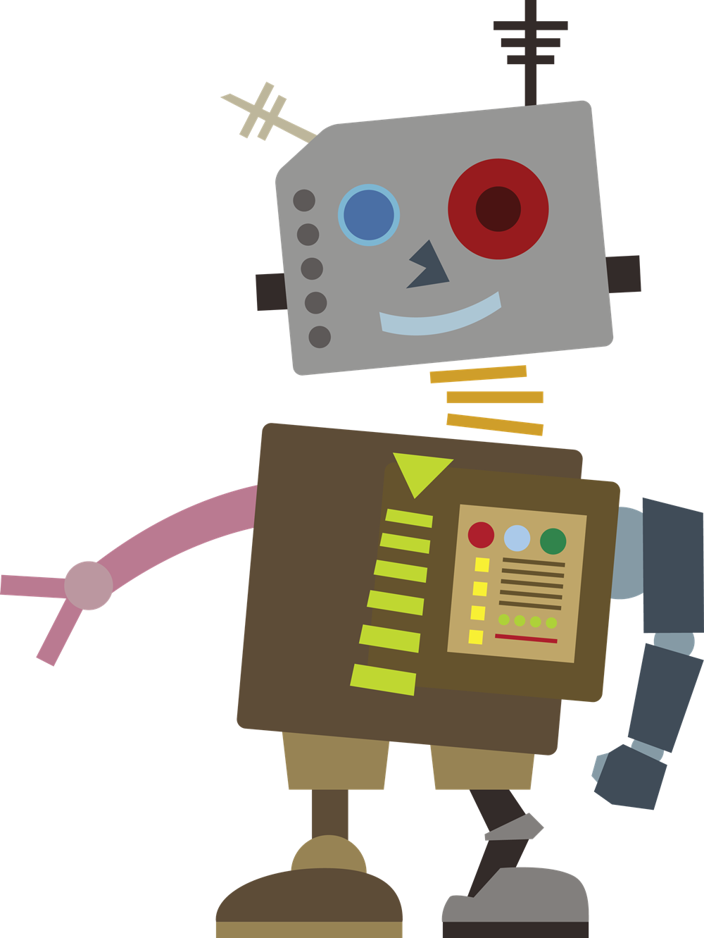 Robot Clipart Transparent Background - Cute Transparent Robot Clipart - (1000x1331) Png Clipart ...