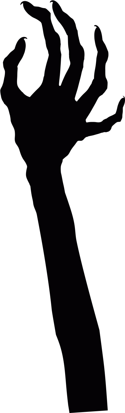Ghost Devil Claw - Ghost Hand Png - (549x1455) Png Clipart Download