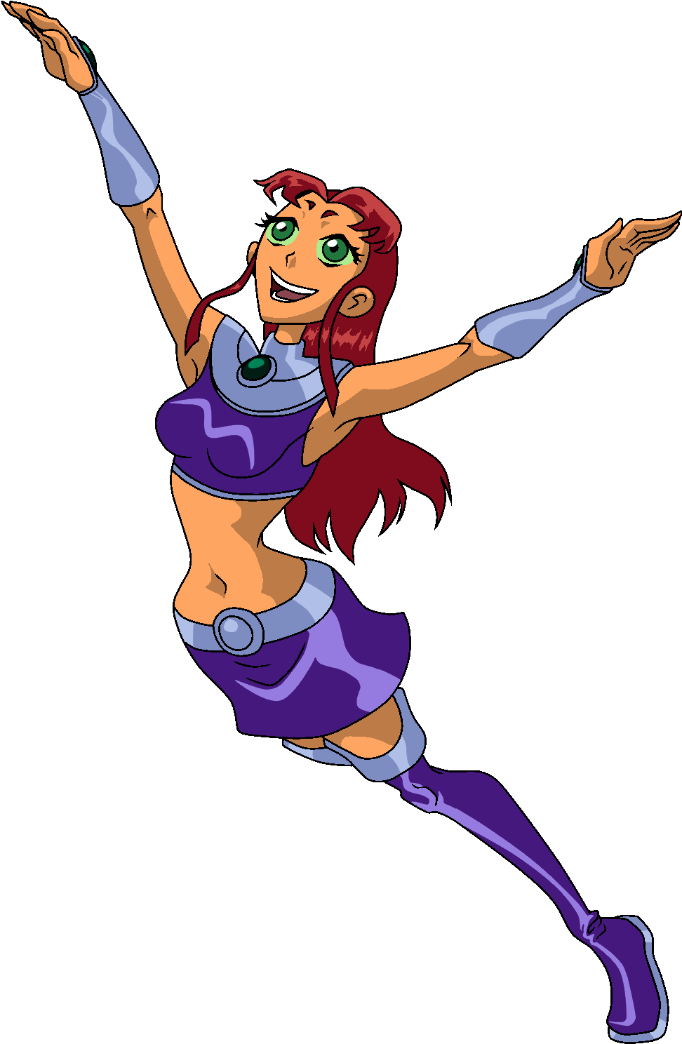 Starfire Superhero Log - Starfire Teen Titans Png - (996x1551) Png ...