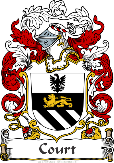 Court - Peterson Family Crest - (400x572) Png Clipart Download